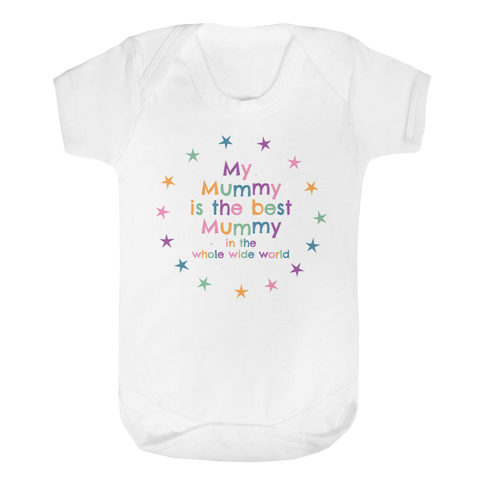 My Mummy is the best Mummy Stars Multi Babygrow/Vest – Jola Designs