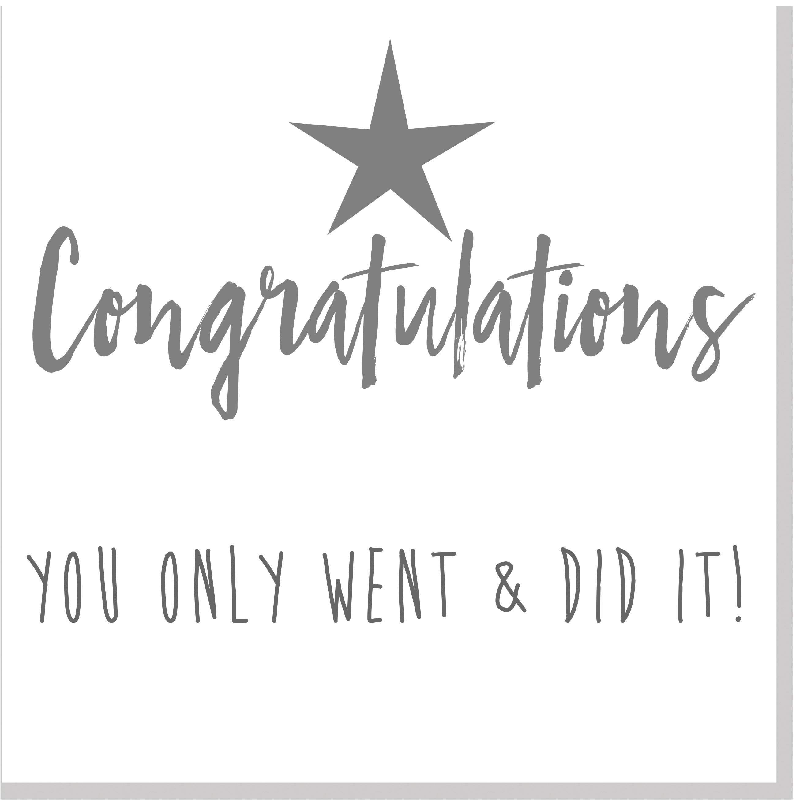 Congratulations You Did It Congratulations You Did It Card – THE