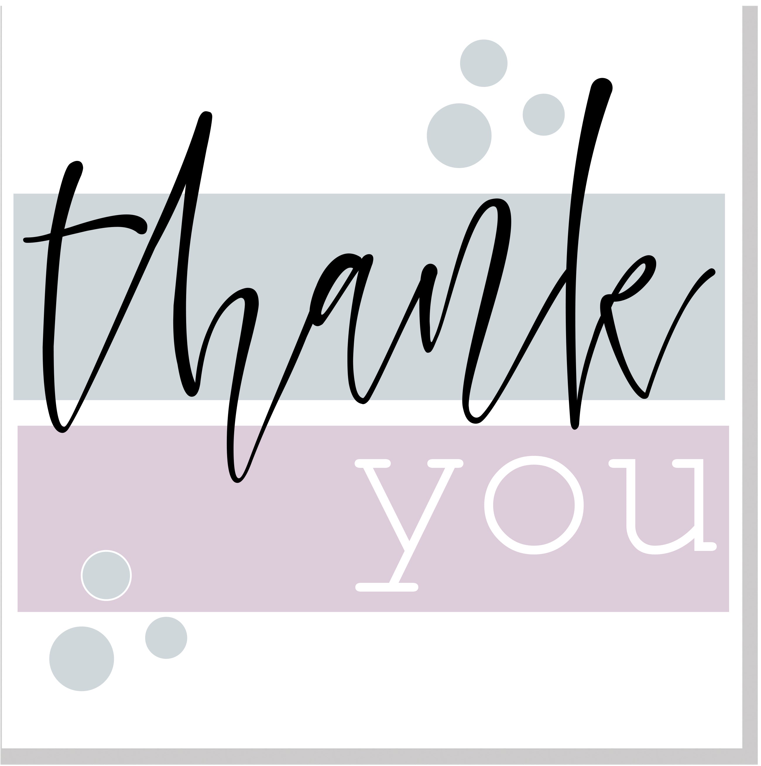 Thank you... square card – Jola Designs