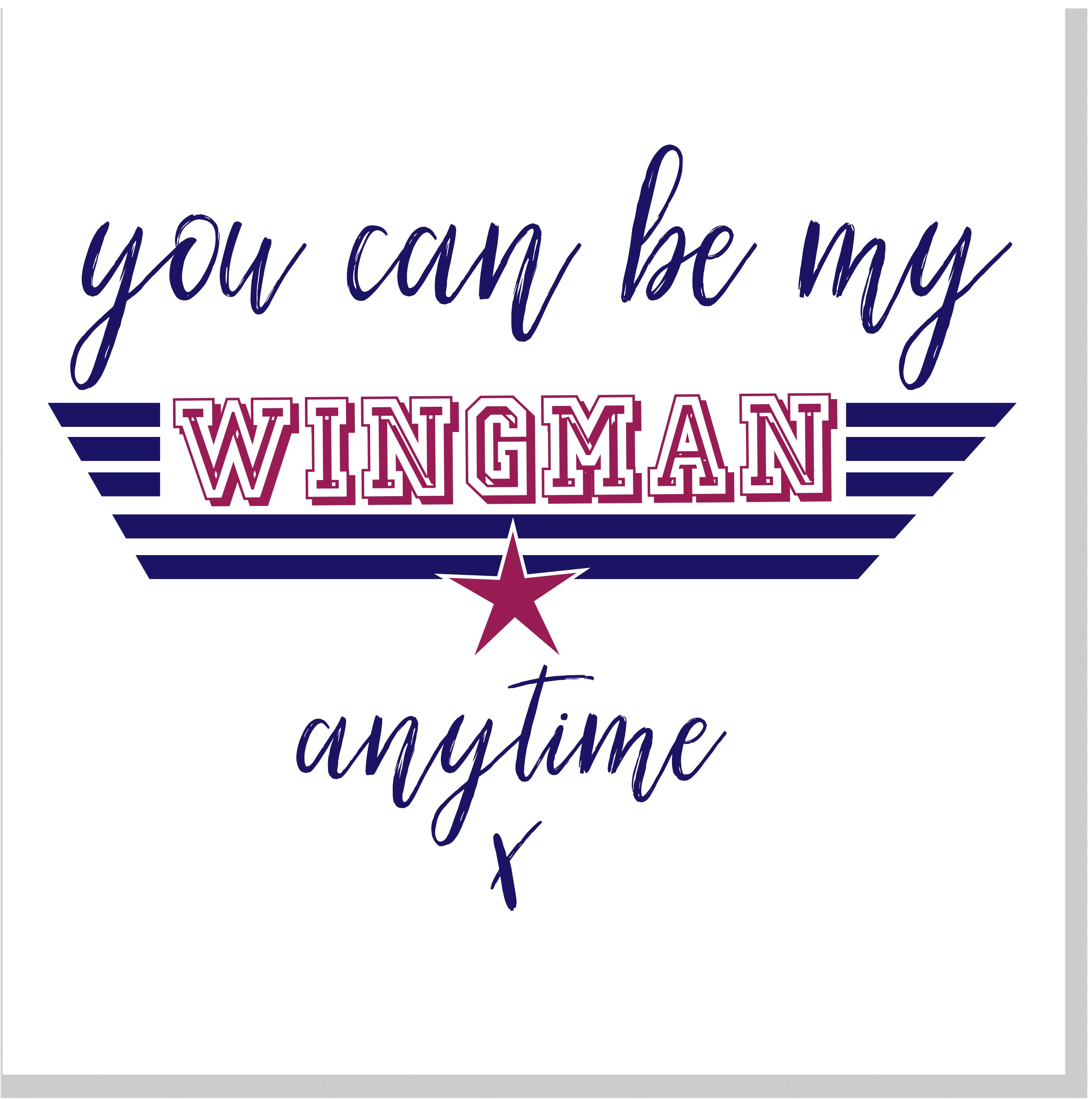 Wingman square card – Jola Designs